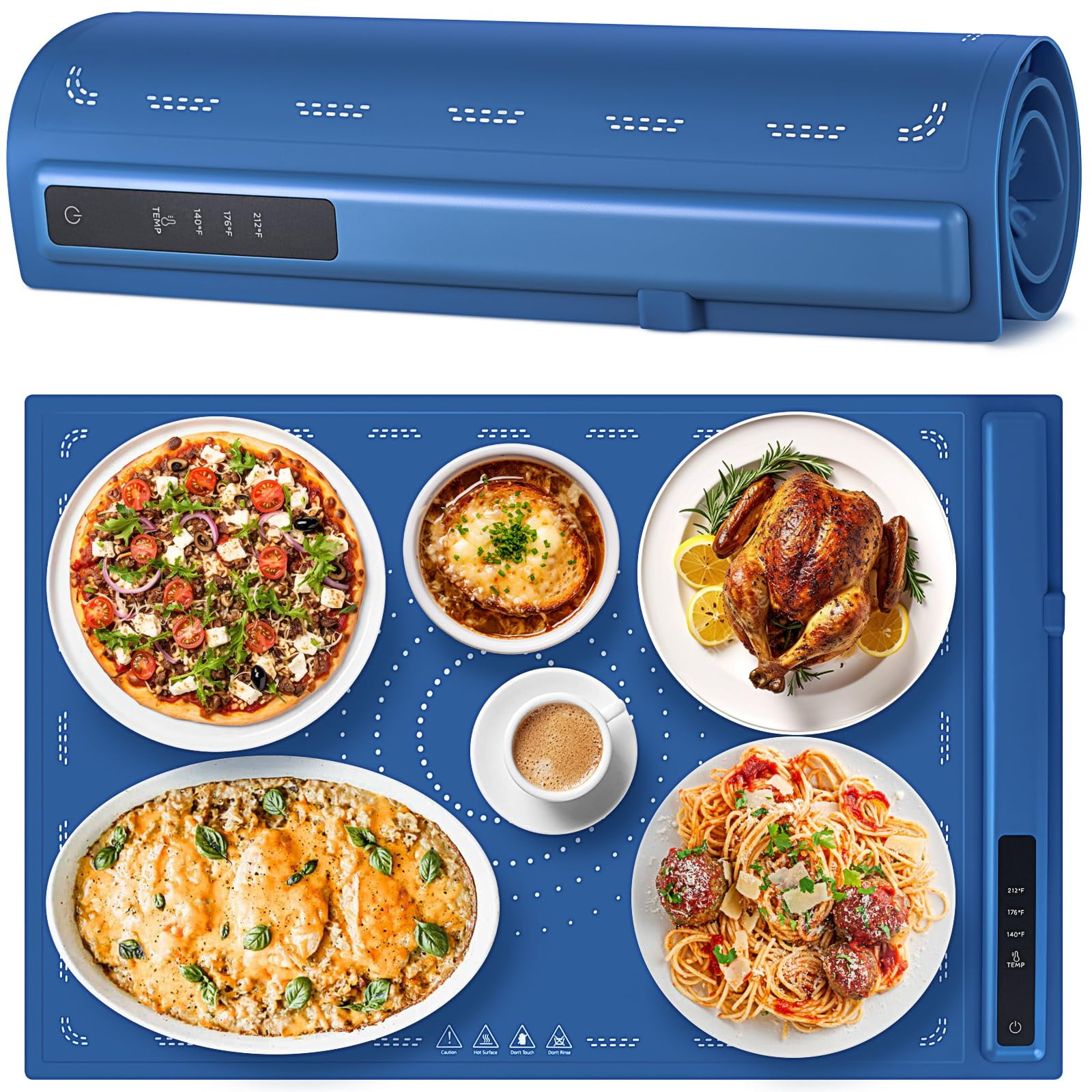 Warming Mat Food - PHYSEN Electric Warming Tray Buffet - Silicone Fast ...