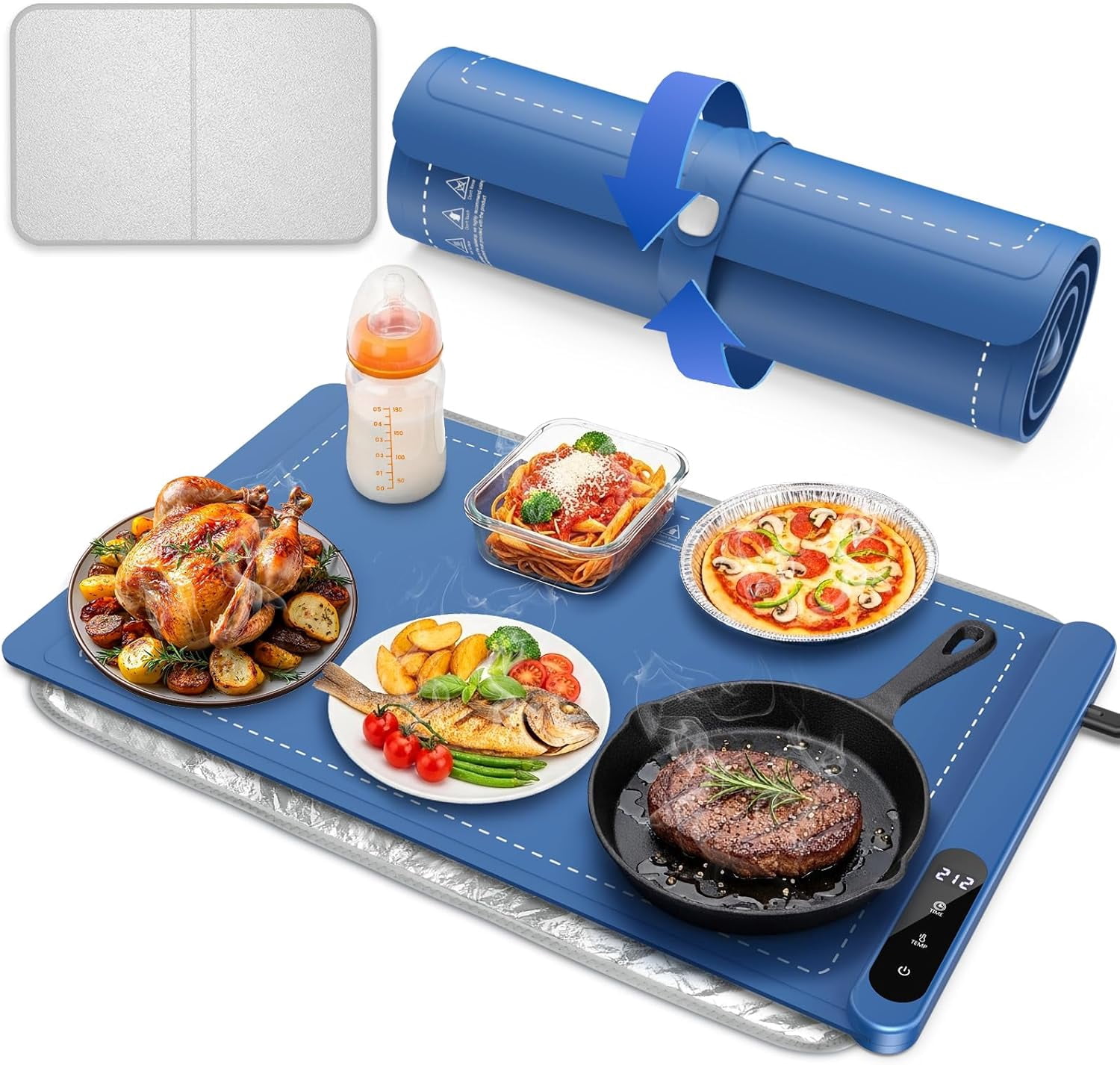 Warming Mat for Food - Rapid Full Surface Food Warming Mat, 6 Temp ...