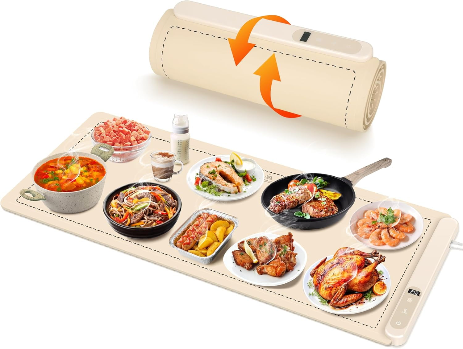 Warming Mat for Food,(XXL 36"x16") Electric Warming Tray,Extra Large ...