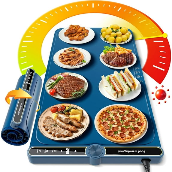 Warming Mat for Food extra large, Silicone Heating Mat For Food, 15"x31 ...