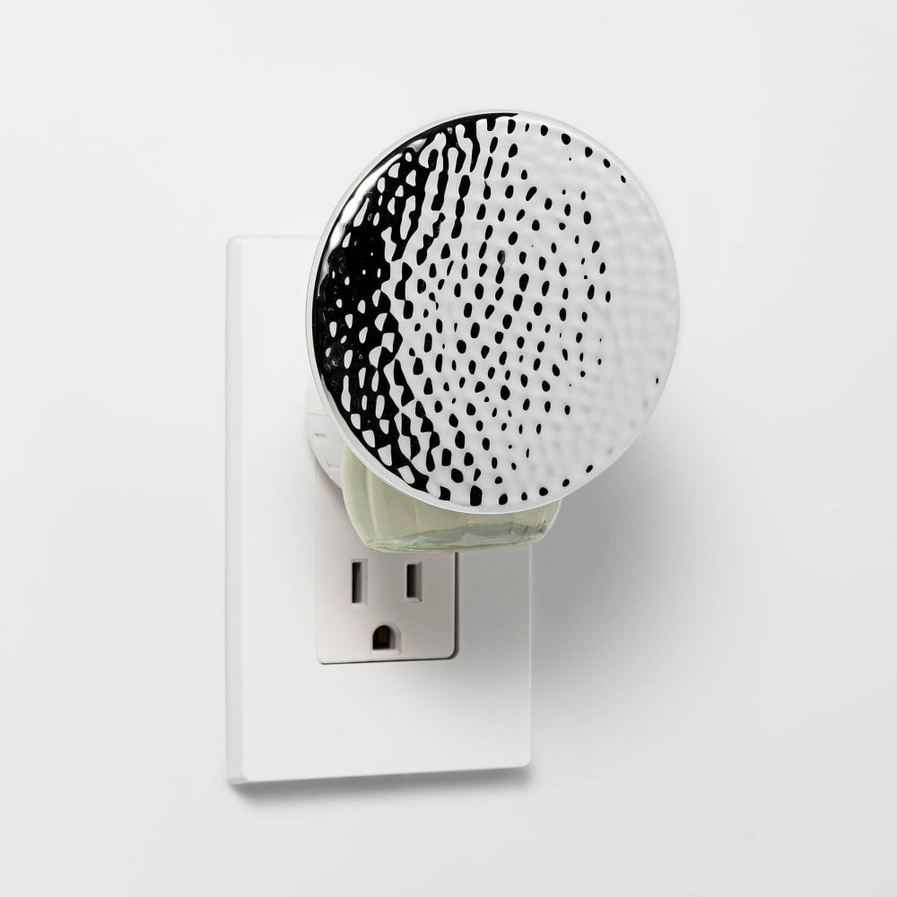 Warming Oil Plug-In Silver Hammered Round Shade - Opalhouse - Walmart.com