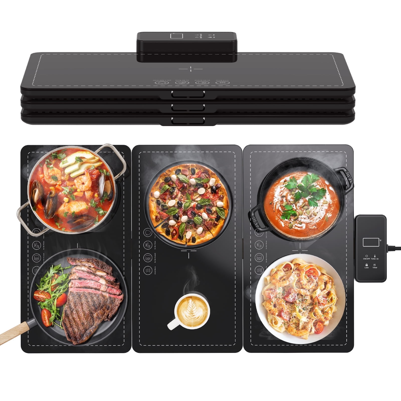 Warming-Tray-glass Electric Chafing Dishes Warming Tray - Walmart.com
