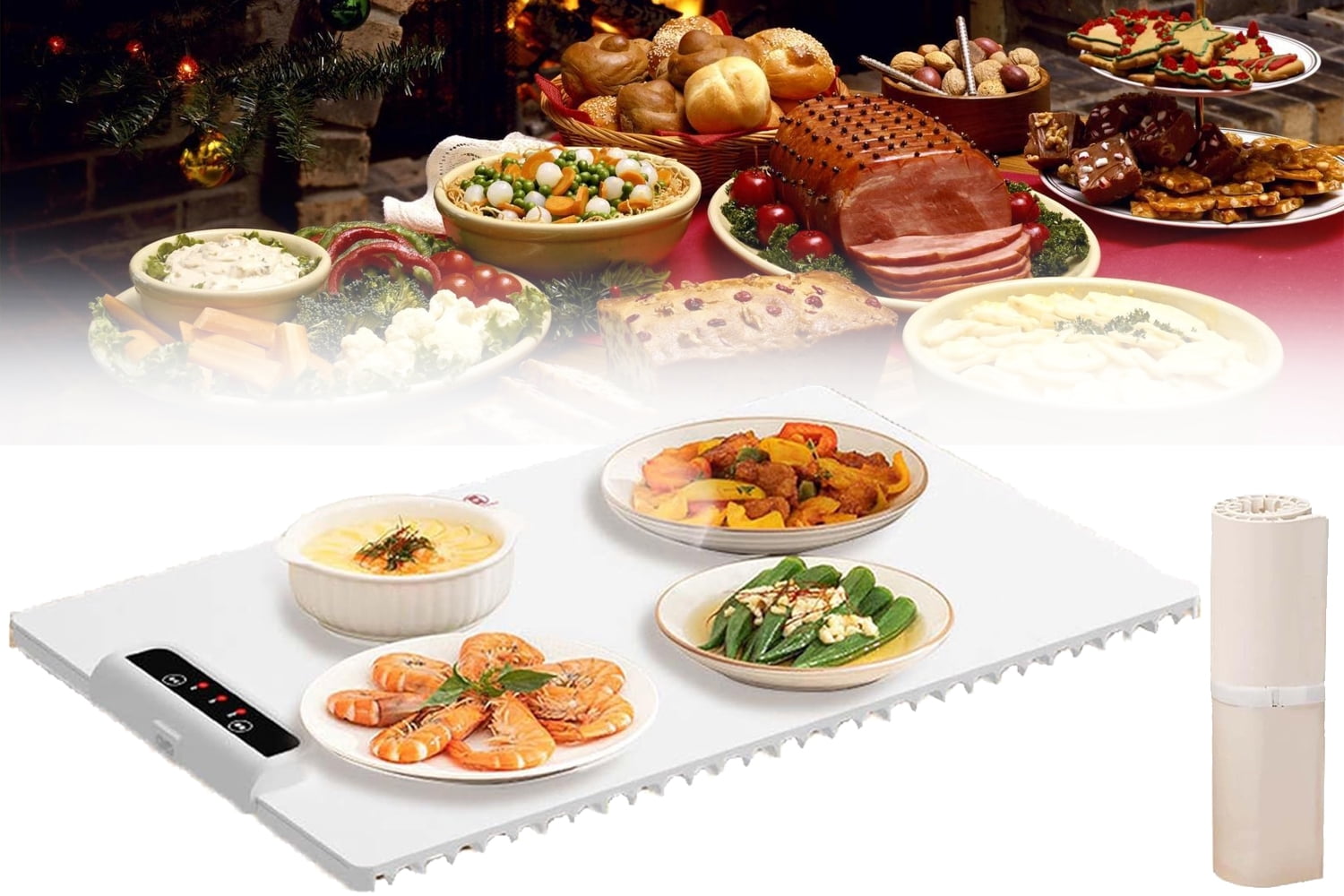 Warmit Pro 2.0 Smart Heating Tray with Nano Coating, Portable Electric ...