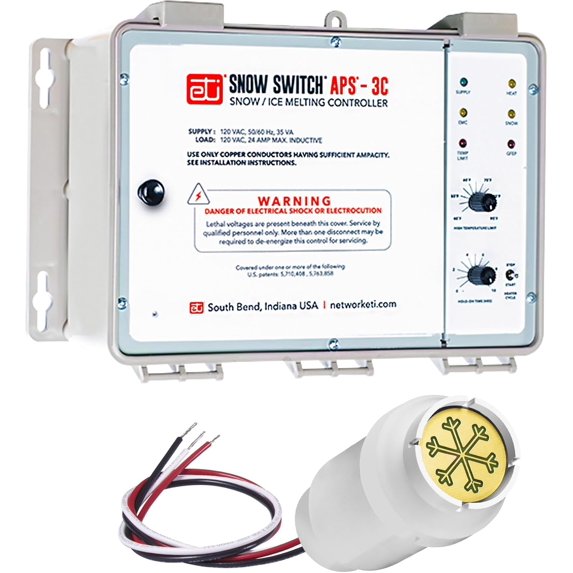 WarmlyYours Premium Snow and Ice Melt Control with Air Sensor for Snow ...