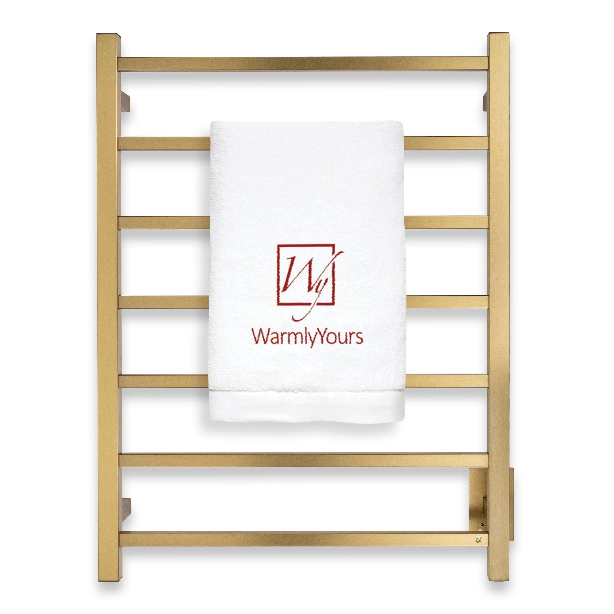 Heated Towel Rack – Brushed Gold Wall Mounted Towel Warmer for ...