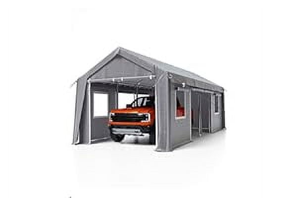 Warmounts Portable Outdoor Carport, Car Tent Garage w/ Sturdy Canopy ...