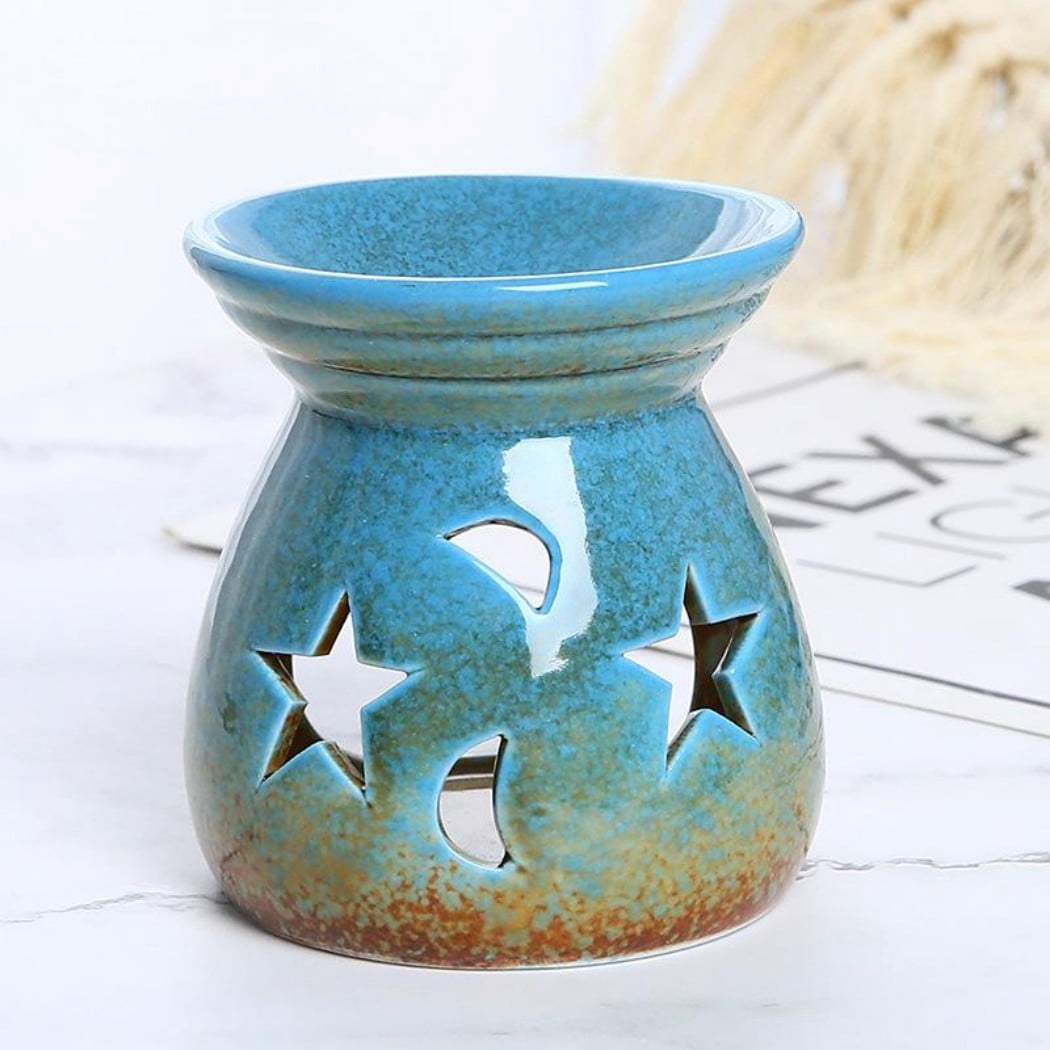 Warmself Delicate Romantic Metal Tealight Candle Holder Oil Tart Burner ...