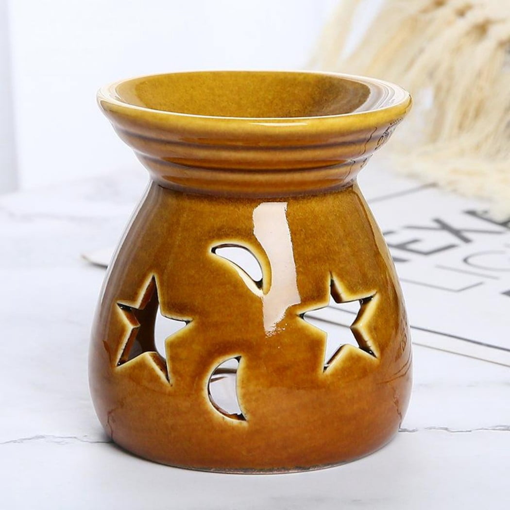 Warmself Delicate Romantic Metal Tealight Candle Holder Oil Tart Burner ...