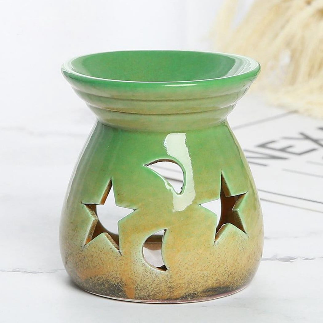 Warmself Delicate Romantic Metal Tealight Candle Holder Oil Tart Burner ...