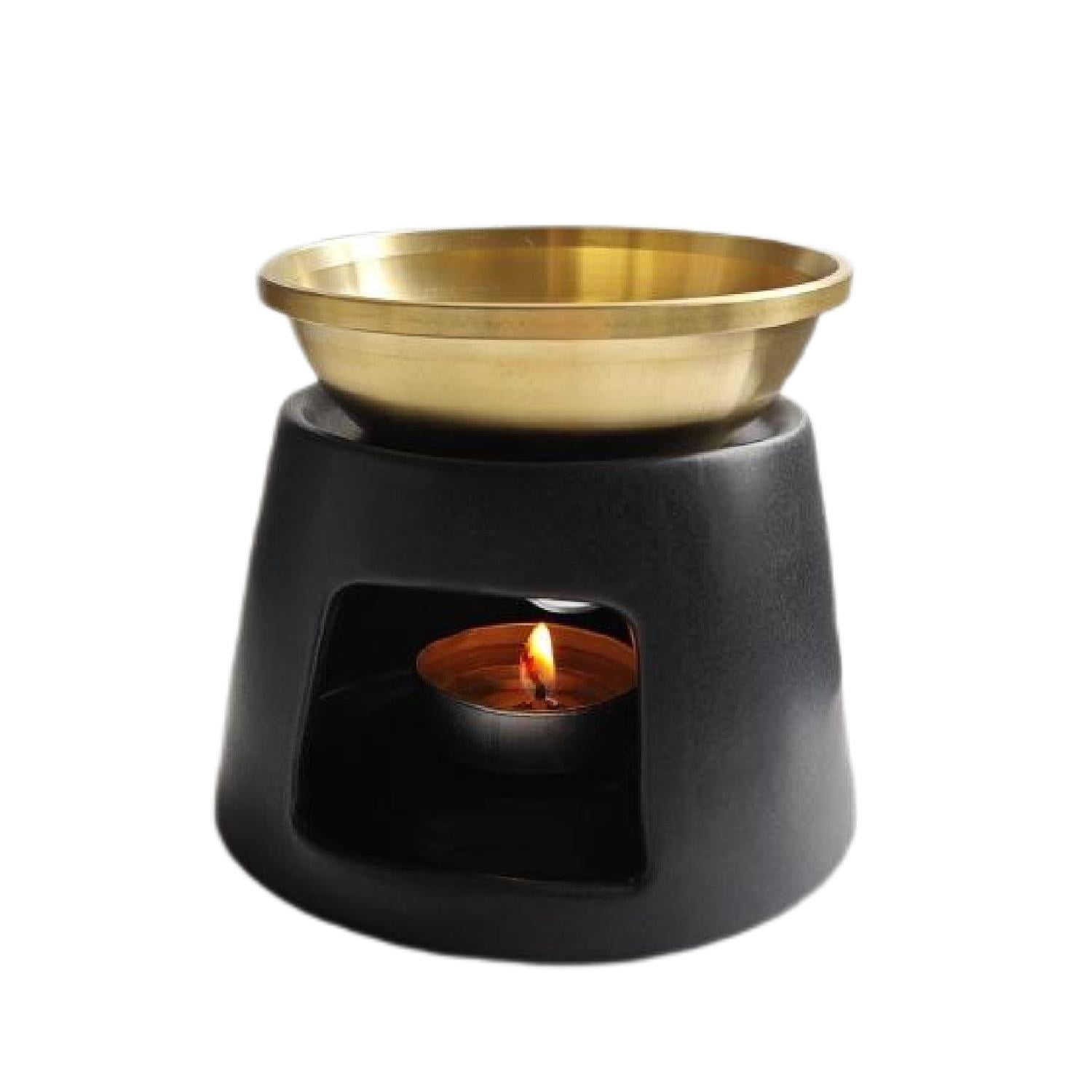Warmself Delicate Romantic Metal Tealight Candle Holder Oil Tart Burner ...