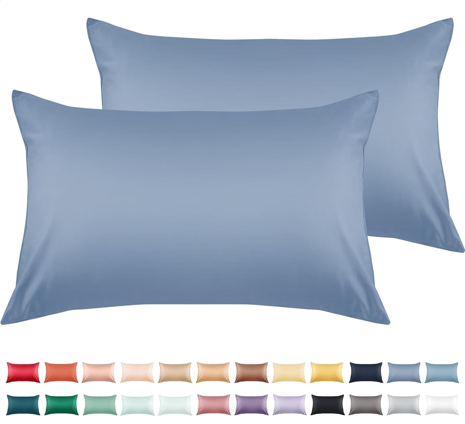 Warmstar Cotton Pillow Cases Queen 20x30, Soft Long-Staple Cotton, 600 ...