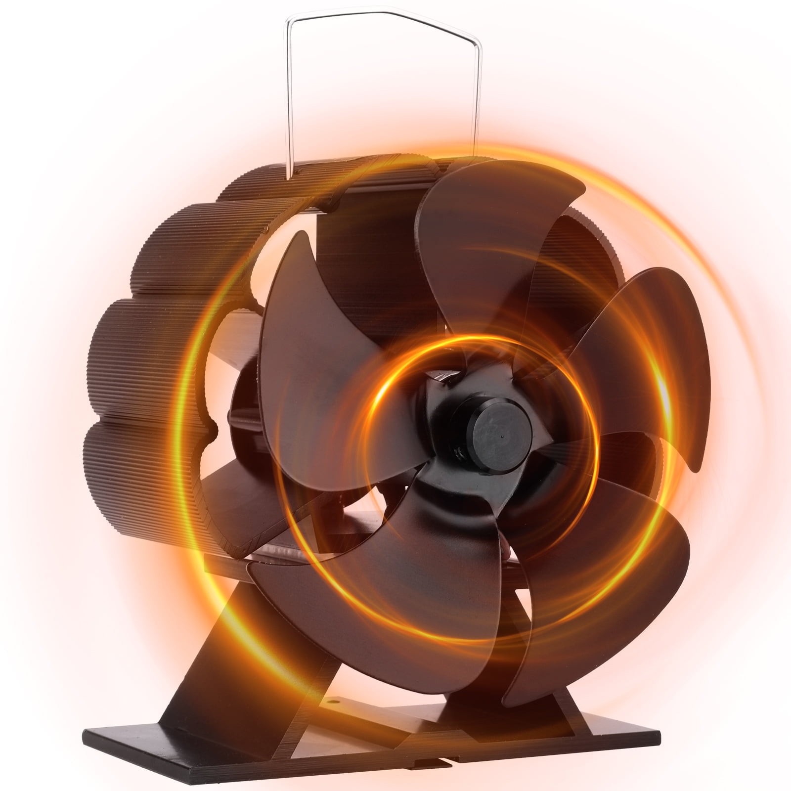 Warmtoo Eco-Friendly Heat Powered Stove Fan, 5/6/7 Blades, Efficient ...