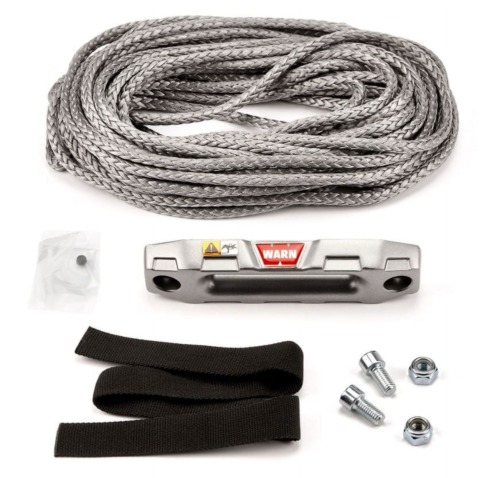 Warn 100970 Synthetic Winch Cable with Epic Upgrade/Conversion Kit ...