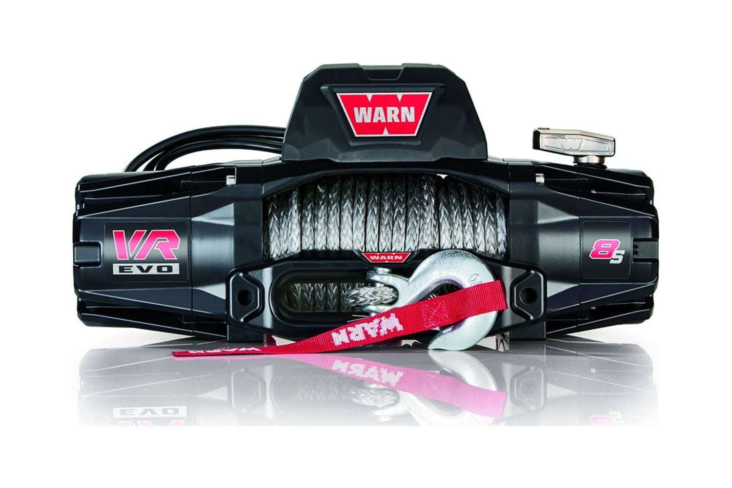 Warn VR EVO 8-S Standard Duty 8,000lb Winch with Synthetic Rope for ...