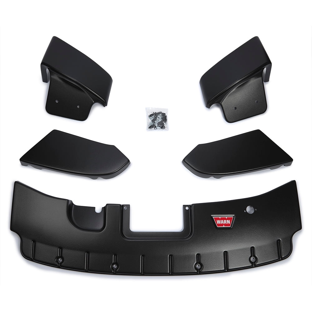 Warn 98336 Bumper Filler Panel Semi-Hidden Skirting Kit Powder Coated ...
