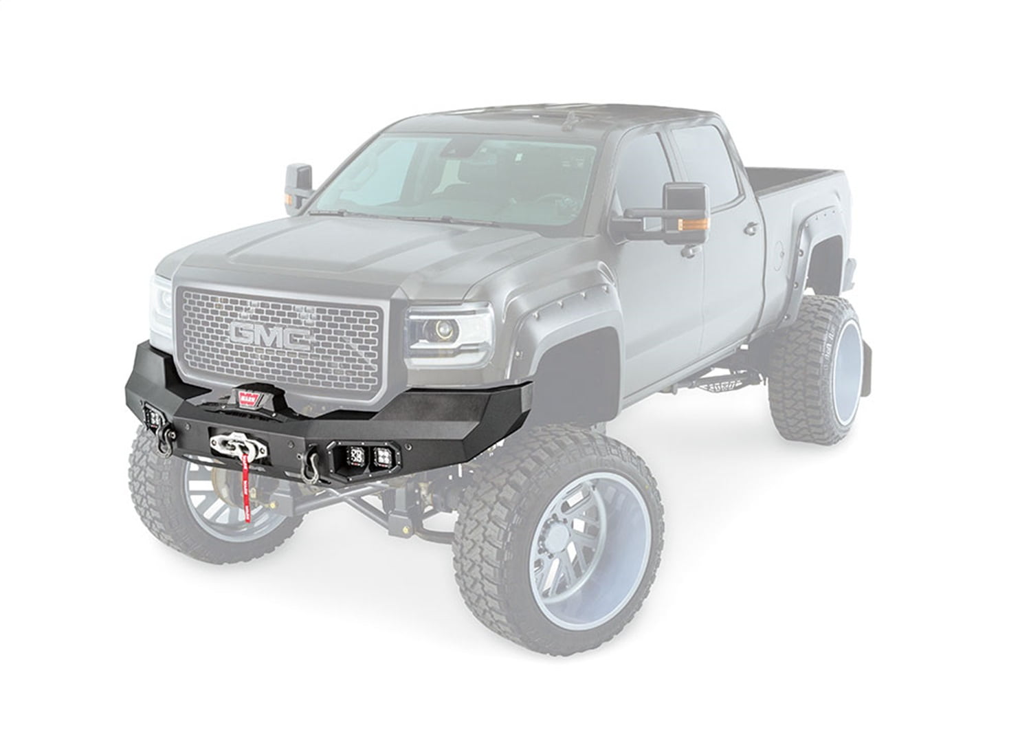 Warn 99152 Ascent Front Bumper; For Mid frame Winches 12000 lbs. And ...