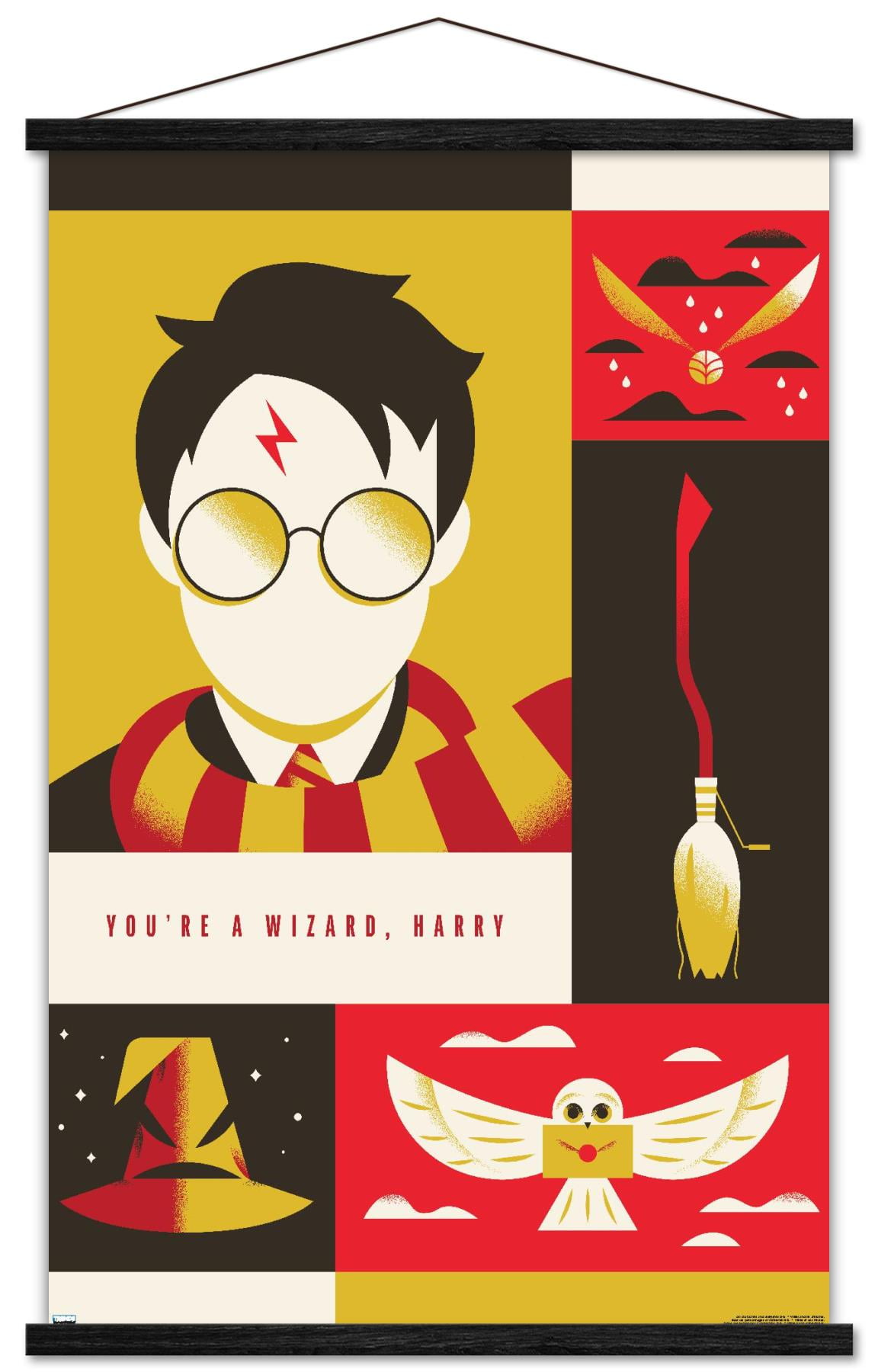 Warner 100th Anniversary - Harry Potter Wall Poster with Magnetic Frame ...