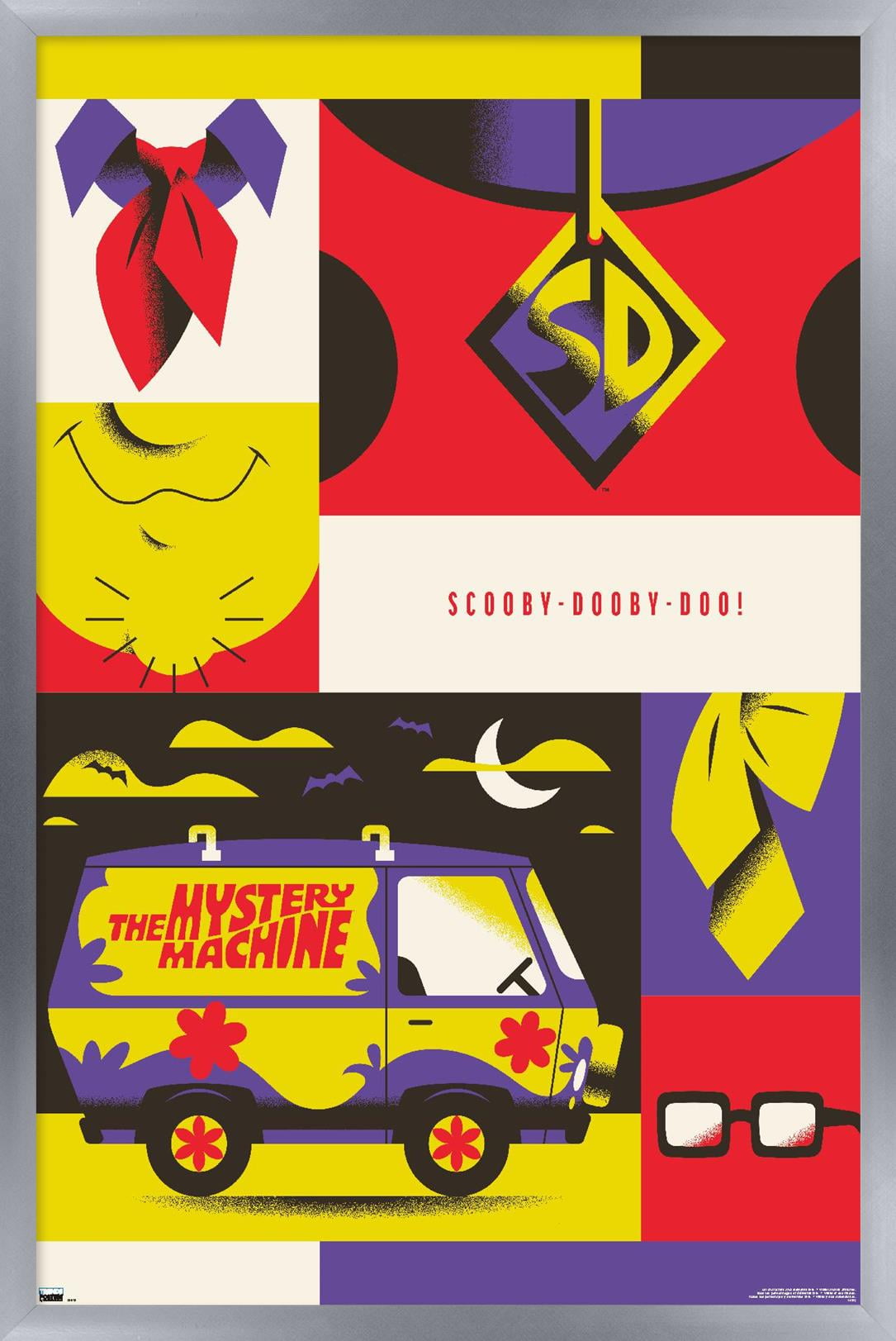 Warner 100th Anniversary - Scooby-Doo Wall Poster, 22.375" x 34" Framed ...