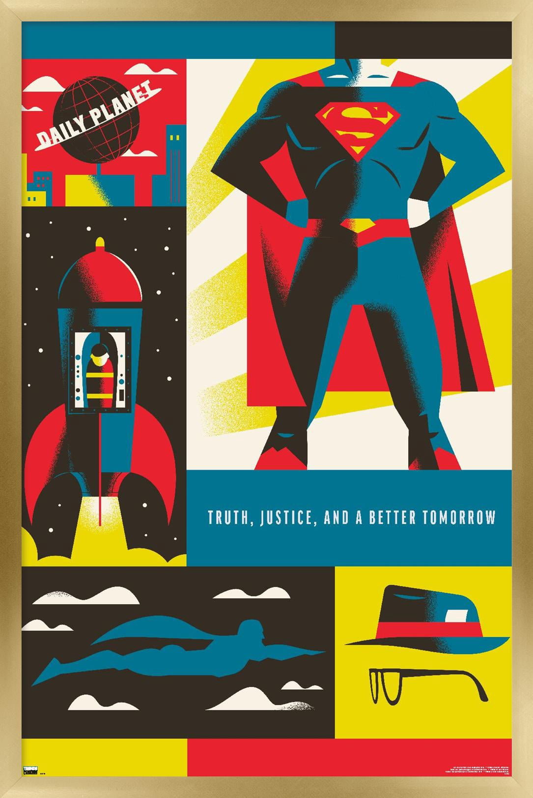 Warner 100th Anniversary - Superman Wall Poster, 14.725" x 22.375 ...