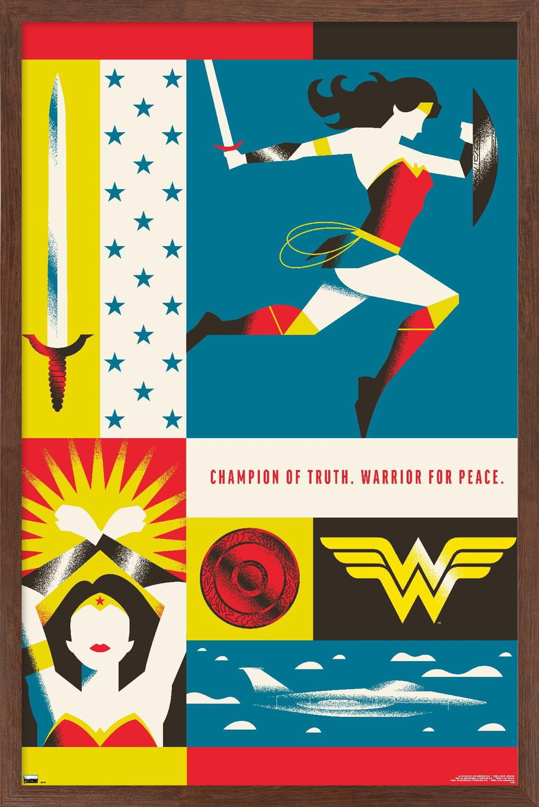 Warner 100th Anniversary - Wonder Woman Wall Poster, 22.375" x 34 ...