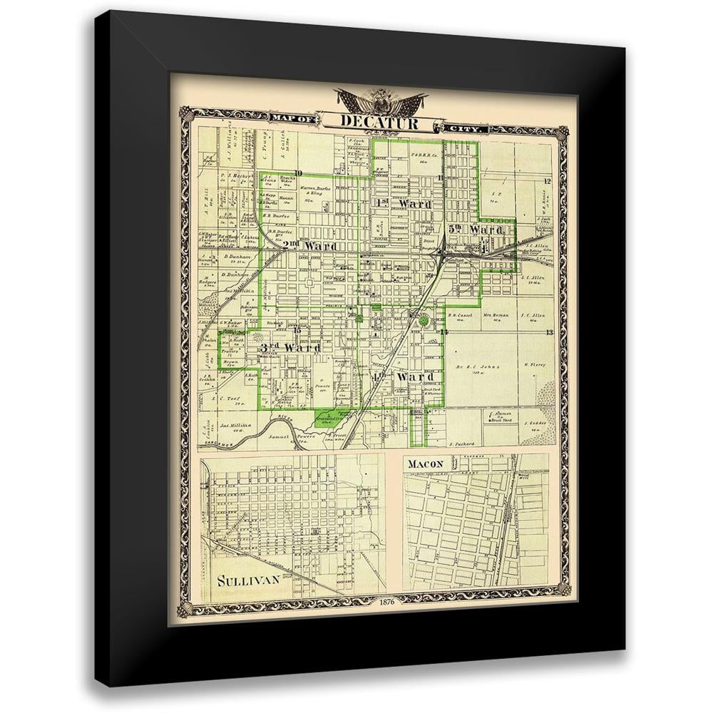 Warner 15x18 Black Modern Framed Museum Art Print Titled - Decatur ...
