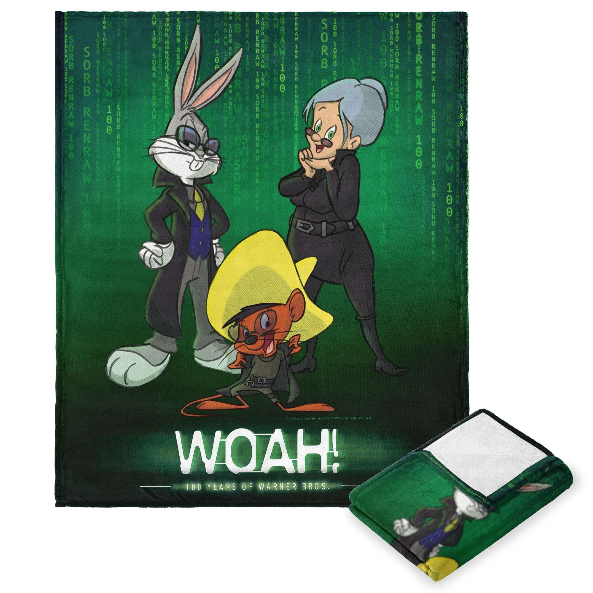Warner Bros 100 Woah Kids Silk Touch Throw Blanket - Walmart.com