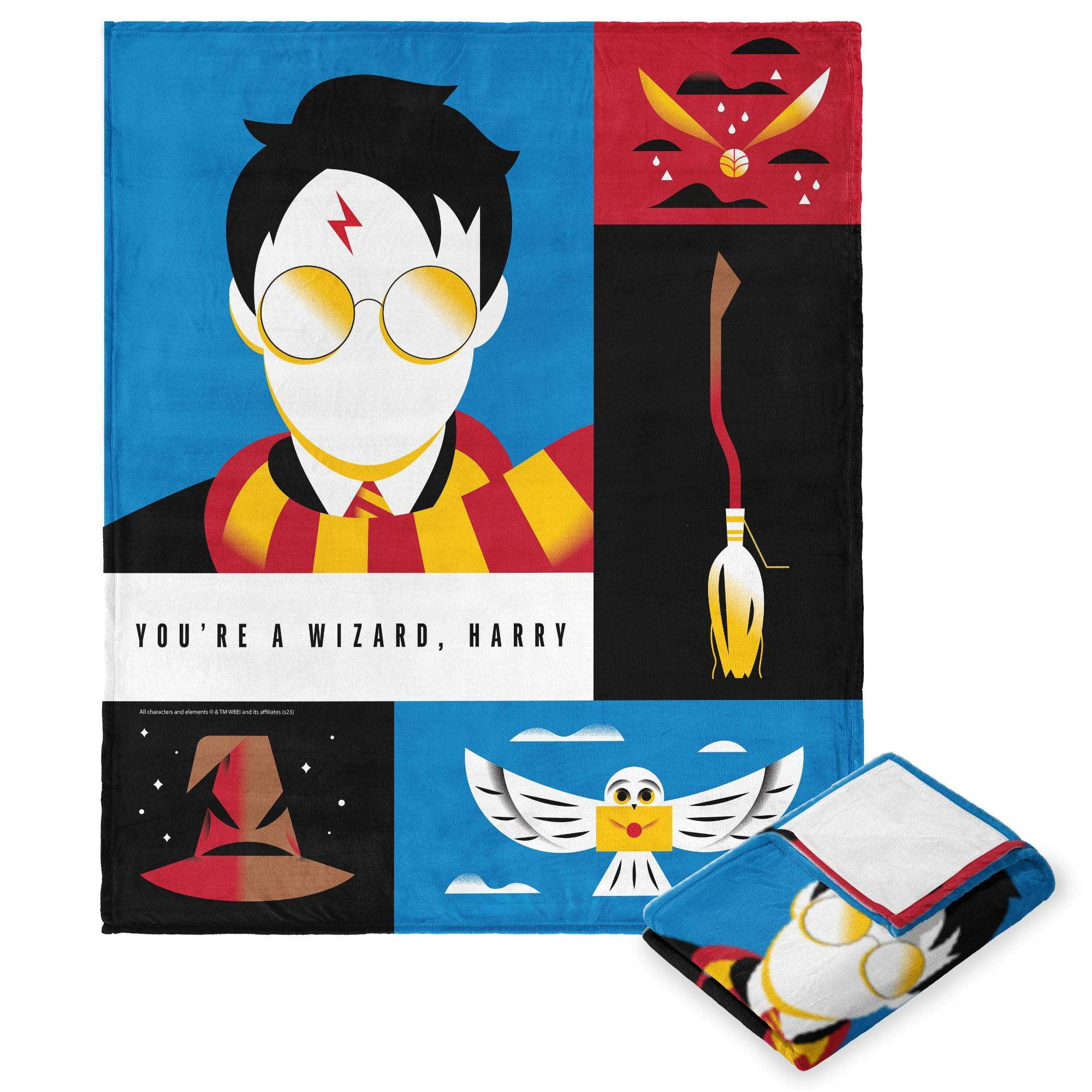 Warner Bros 100 Youre a Wizard Kids Silk Touch Throw Blanket - Walmart.com