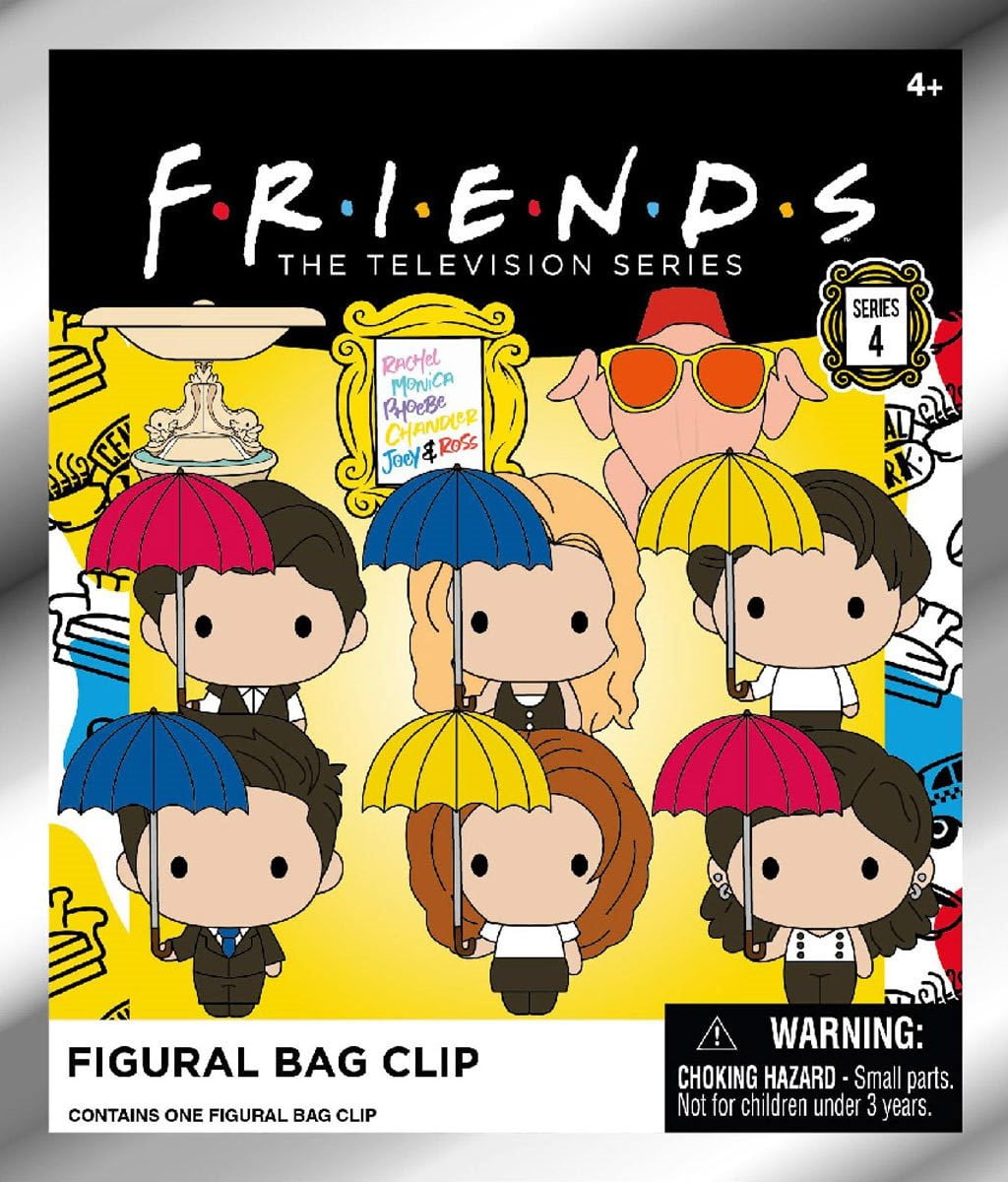 Warner Bros. 3D Figural Foam Bag Clip Friends Series 4 Mystery Pack ...