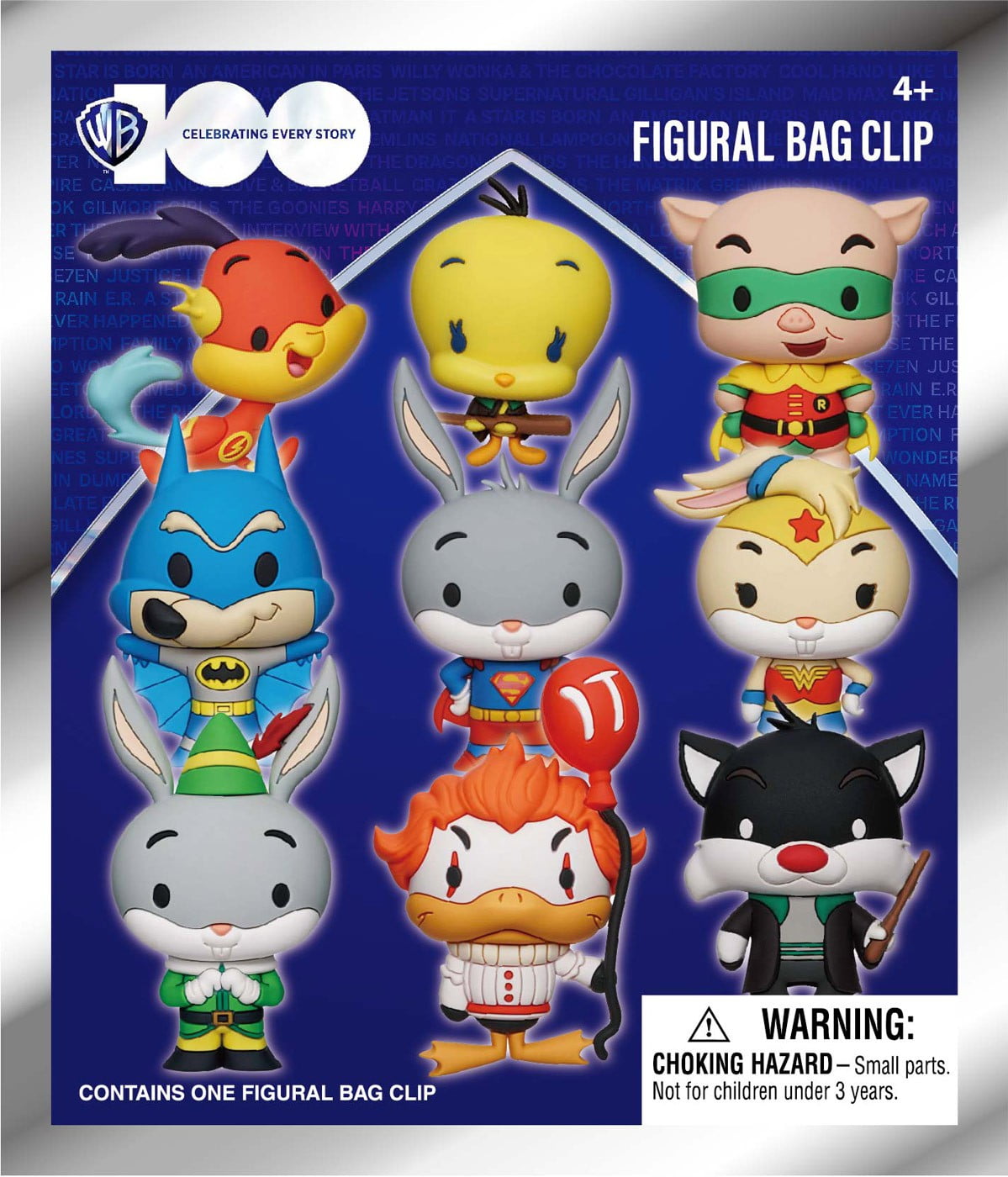 Warner Bros. 3D Figural Foam Bag Clip WB 100 Mystery Pack (1 RANDOM Figure) - Walmart.com