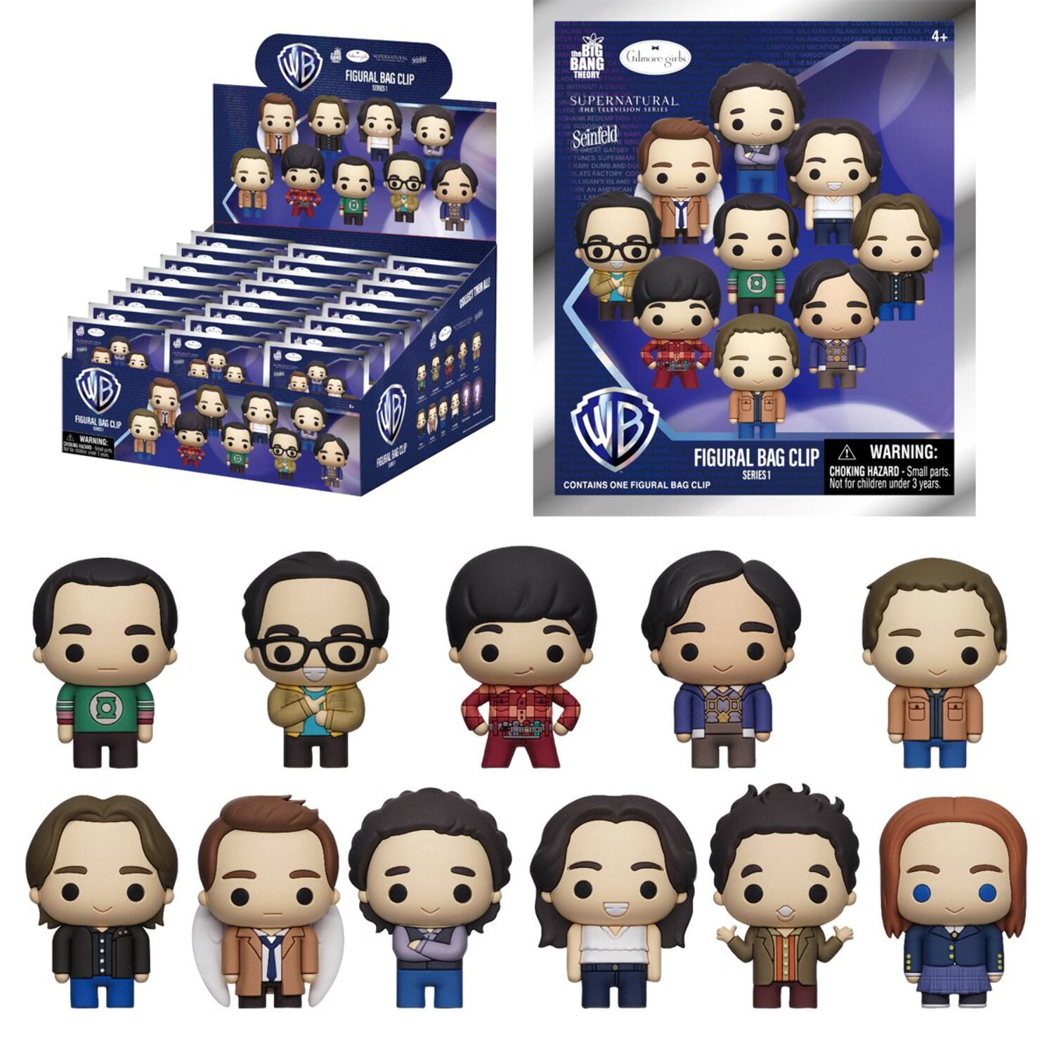 Warner Bros. 3D Figural Foam Bag Clip WB TV Series 1 Mystery Pack (1 ...