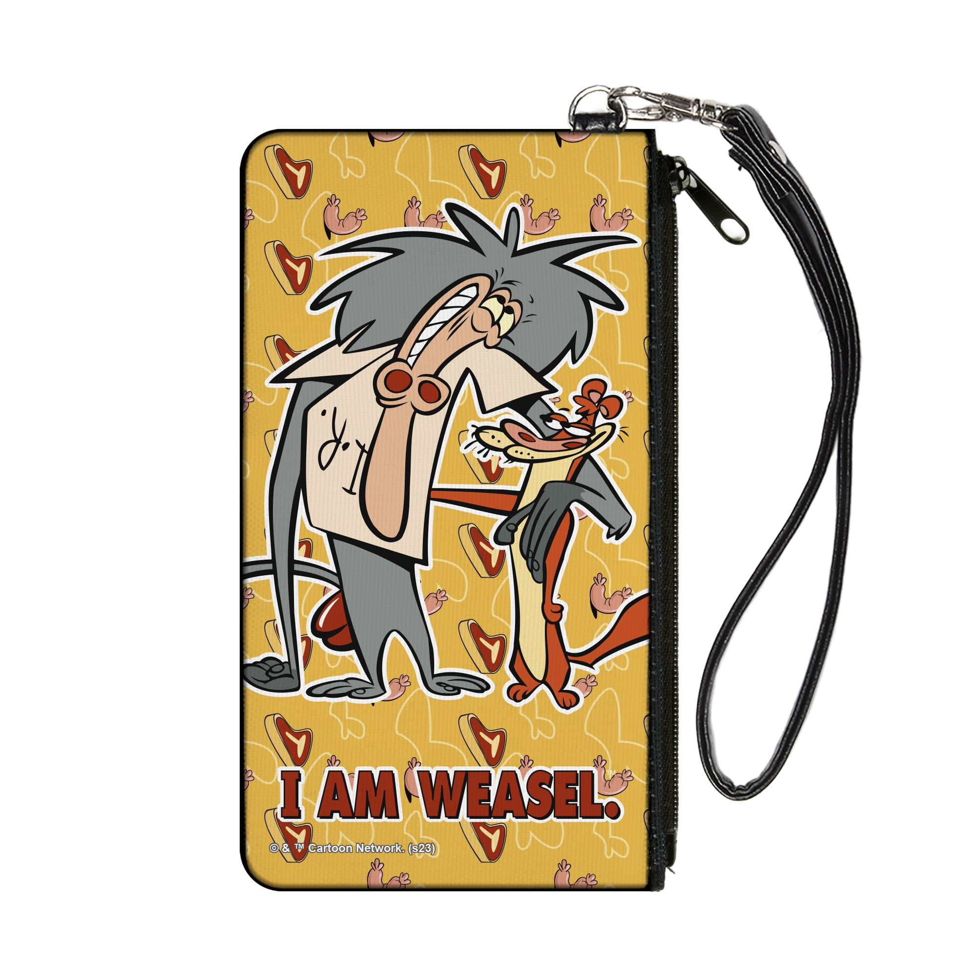 Warner Bros. Animation Wallet, Zip Pouch, I Am Weasel IR Baboon Pose ...
