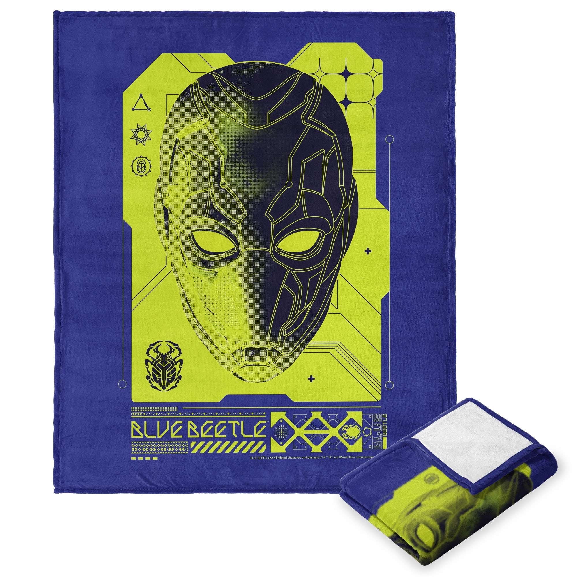 Warner Bros Blue Beetle Alien Biotech Kids Silk Touch Throw Blanket ...