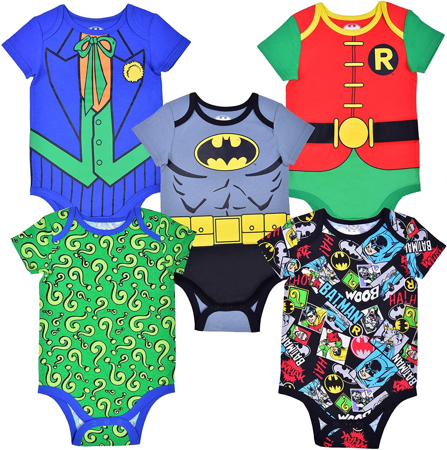 Batman And Robin Baby Grow