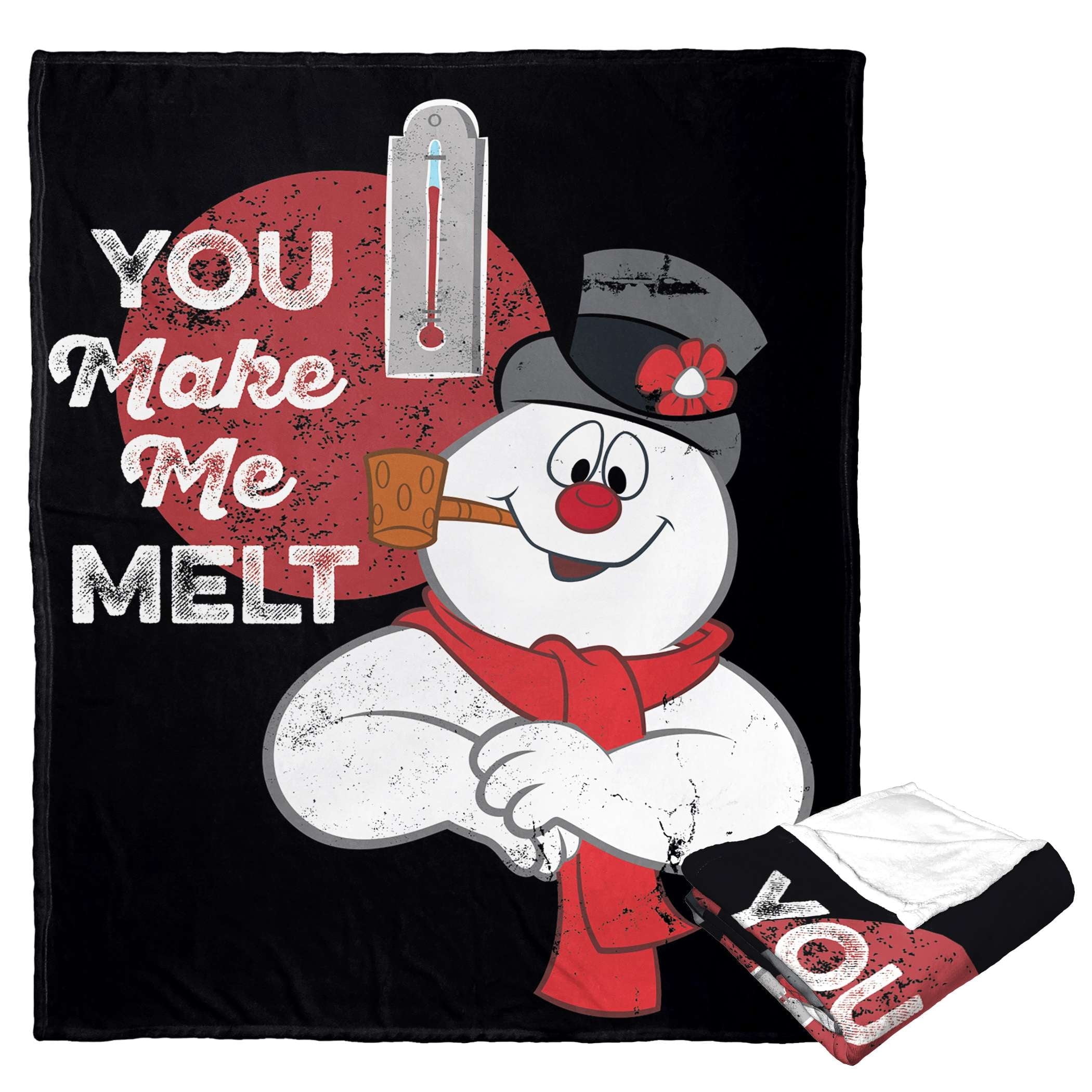 Warner Bros Frosty The Snowman You Make Me Melt Kids Silk Touch Throw ...