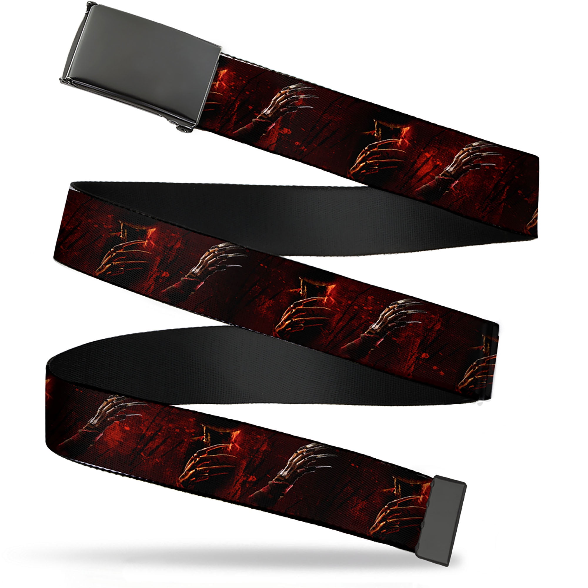 Warner Bros. Horror Movies Belt, Flip Web Belt Freddy Poses Quote ...