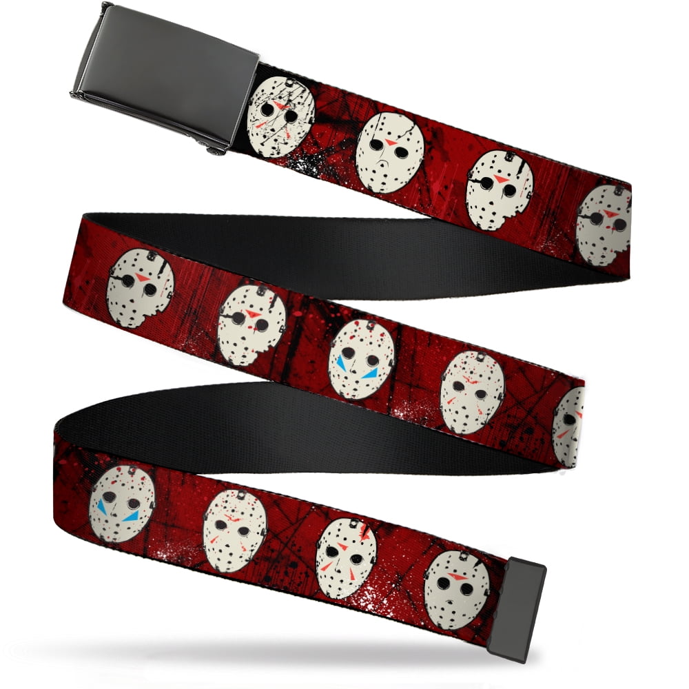 Warner Bros. Horror Movies Belt, Flip Web Belt Friday the 13th Hockey ...