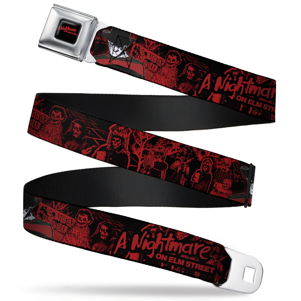 Warner Bros. Horror Movies Belt, Seatbelt Buckle Belt, A Nightmare on ...