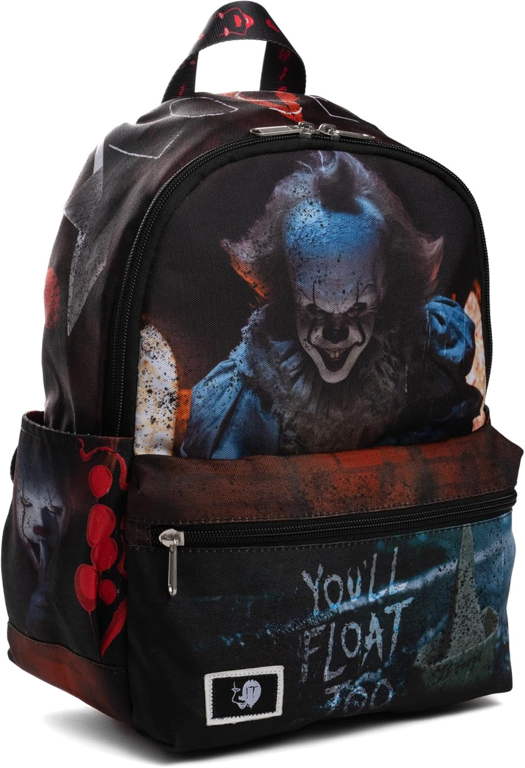 Warner Bros It Pennywise You'll Float To 13" Deluxe Nylon Mini Backpack ...
