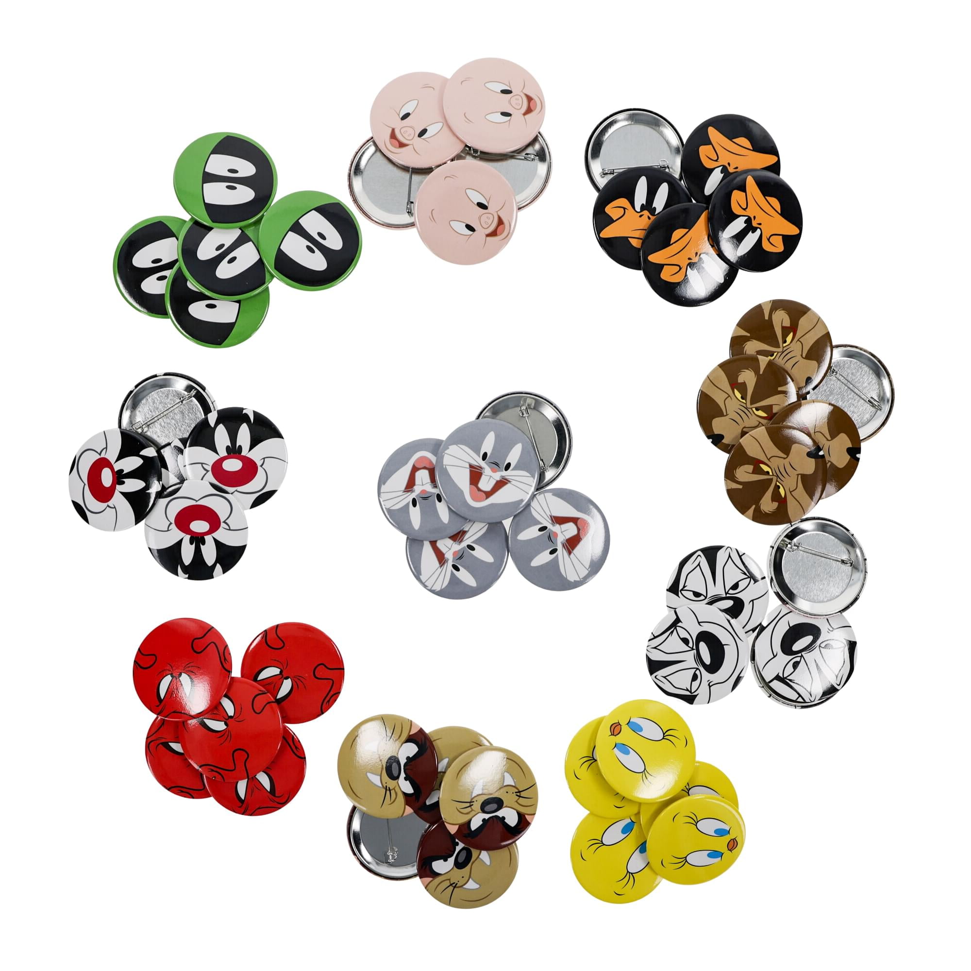 Warner Bros. Looney Tunes Characters 50-Piece Button Box Set - Walmart.com