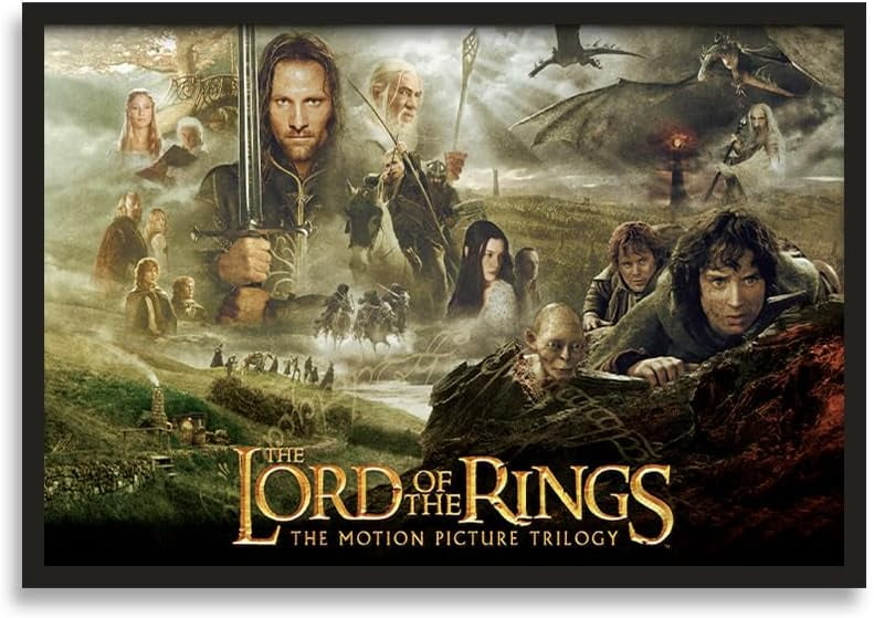 Warner Bros Officially Licensed Lord of the Rings Like Wall Art Decor ...