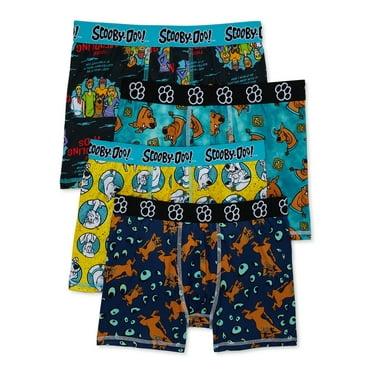 Scooby Doo Boys Underwear, 6 Pack Boxer Briefs Sizes 4 - 10 - Walmart.com