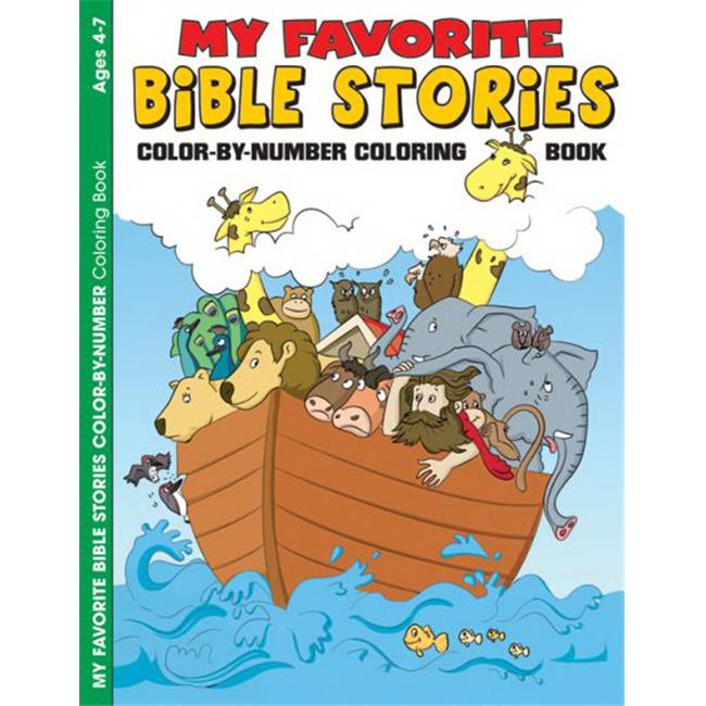 Warner Press 167902 My Favorite Bible Stories Color by Number Coloring ...