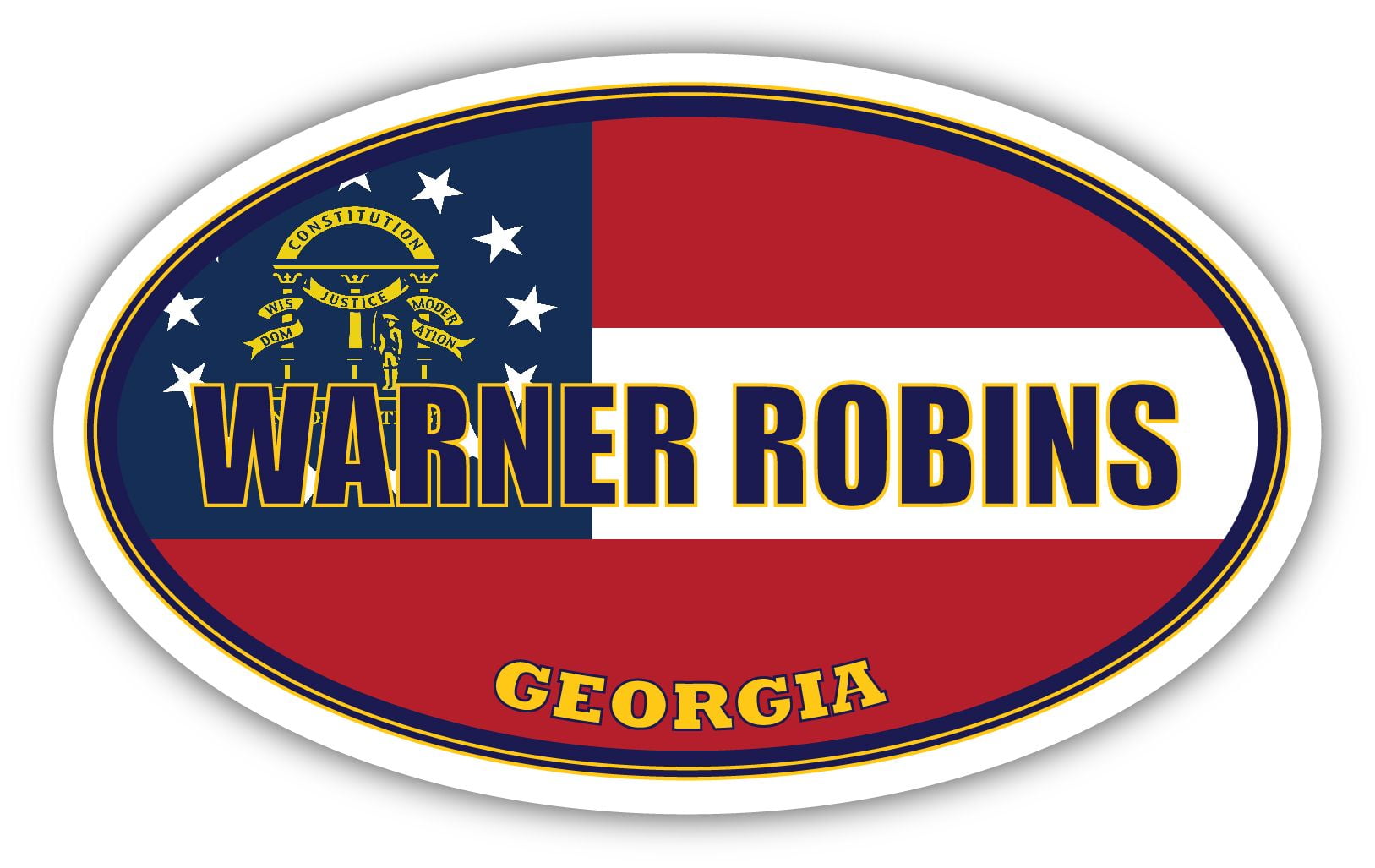 Warner Robins City Georgia State State Flag | GA Flag Houston County ...