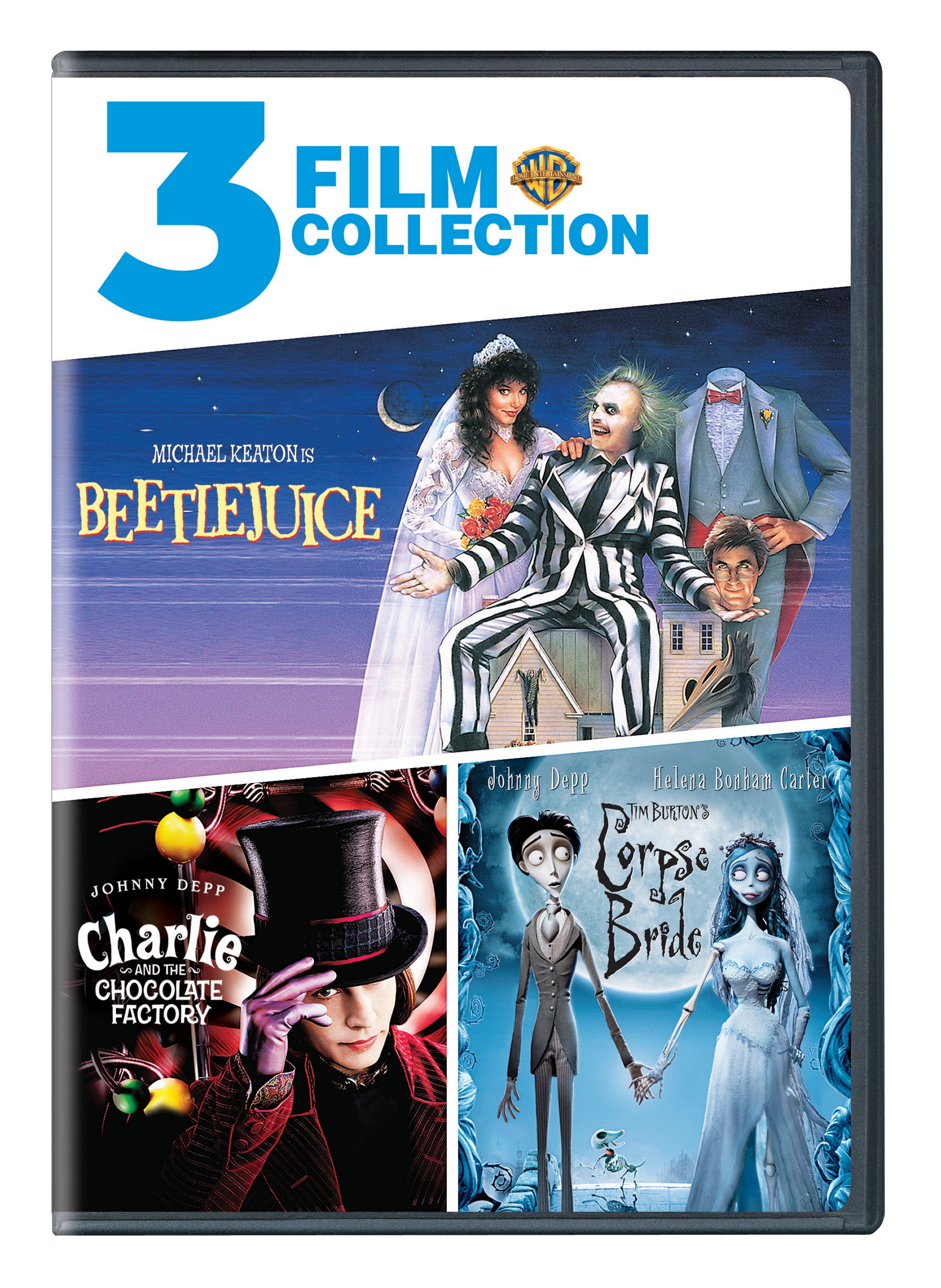 3 Film Collection: Beetlejuice / Charlie & Chocolate / Corpse Bride ...