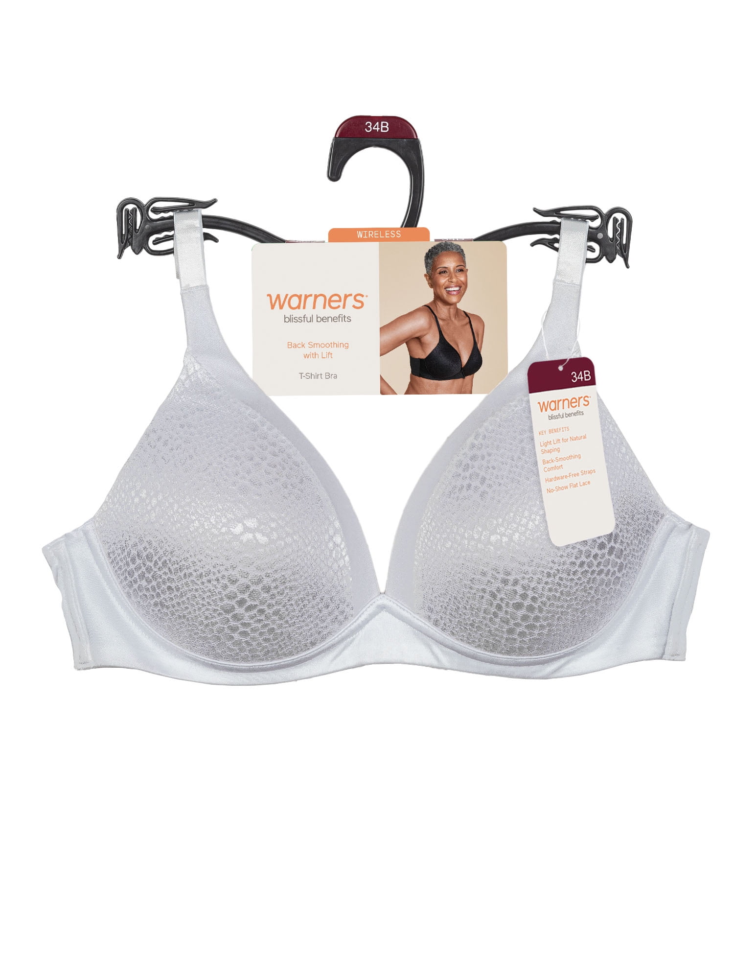 Warners® Blissful Benefits Back-Smoothing Comfort Wireless Lift T-Shirt ...