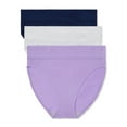 Warners Blissful Benefits Dig Free Breathable Microfiber Hi Cut 3 Pack