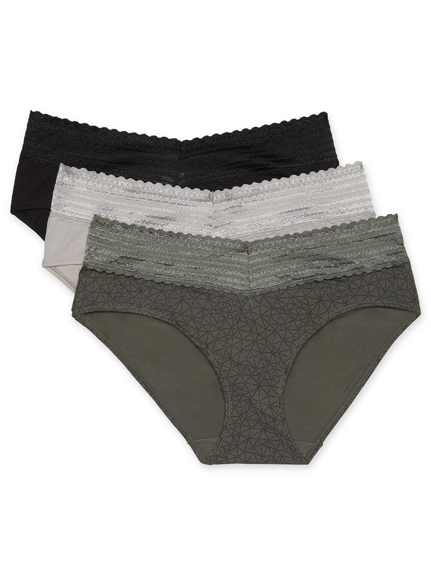 Blissful Benefits By Warners No Muffin Top Hipster Panties 3pk