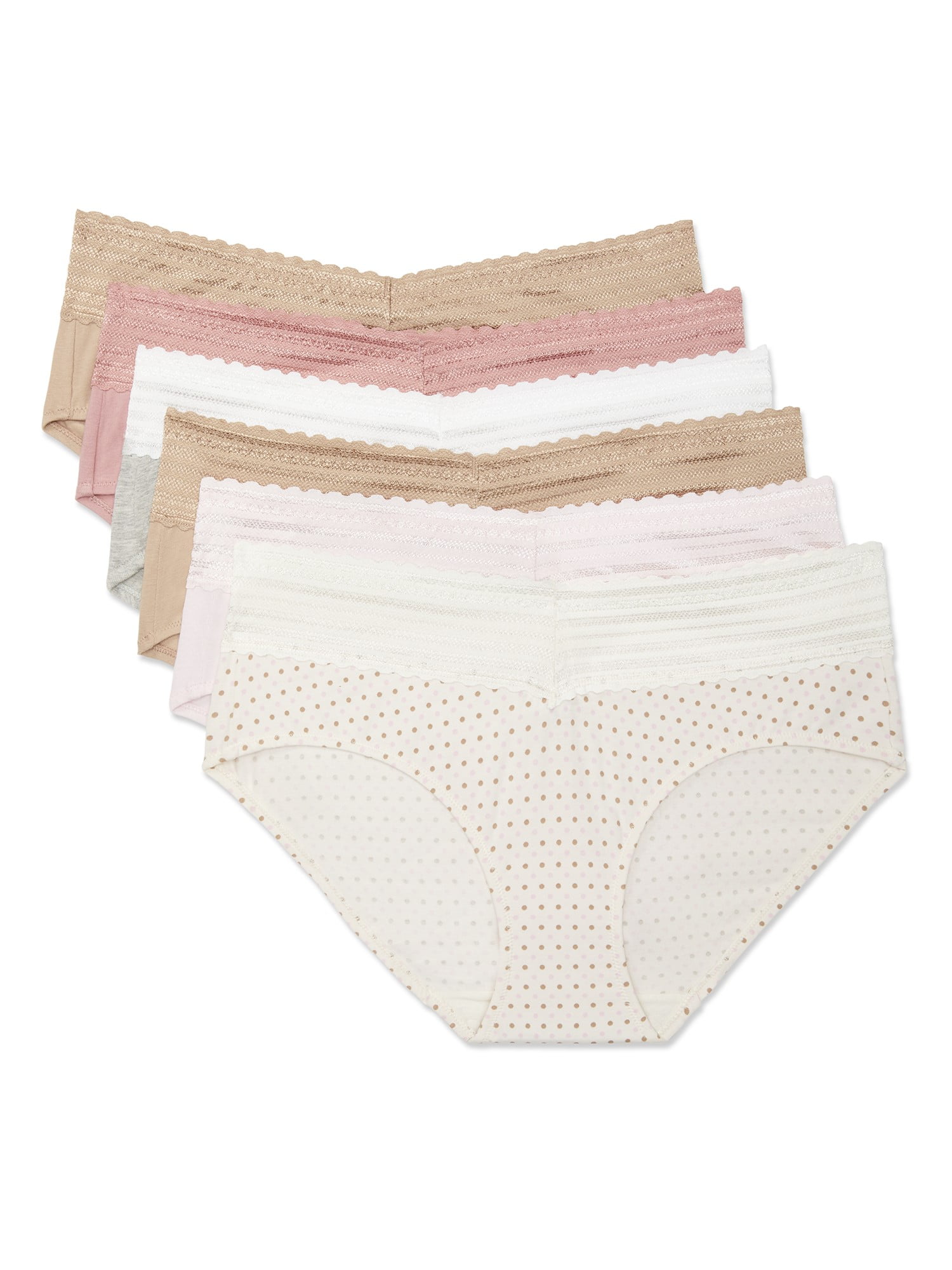 Warners Blissful Benefits, Comfort Waist Hipster, 6-Pack - Walmart.com