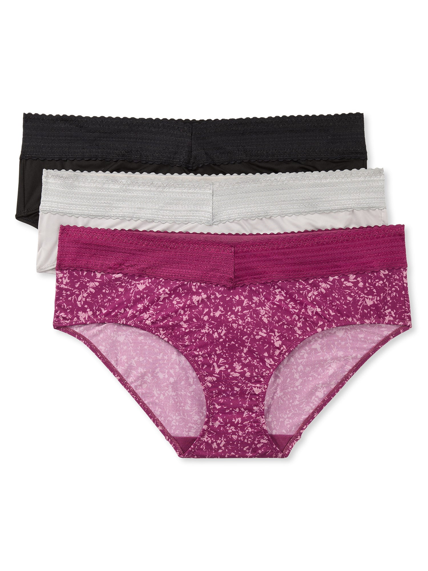 Warners® Blissful Benefits Women's Dig-Free Microfiber Lace 3-Pack ...