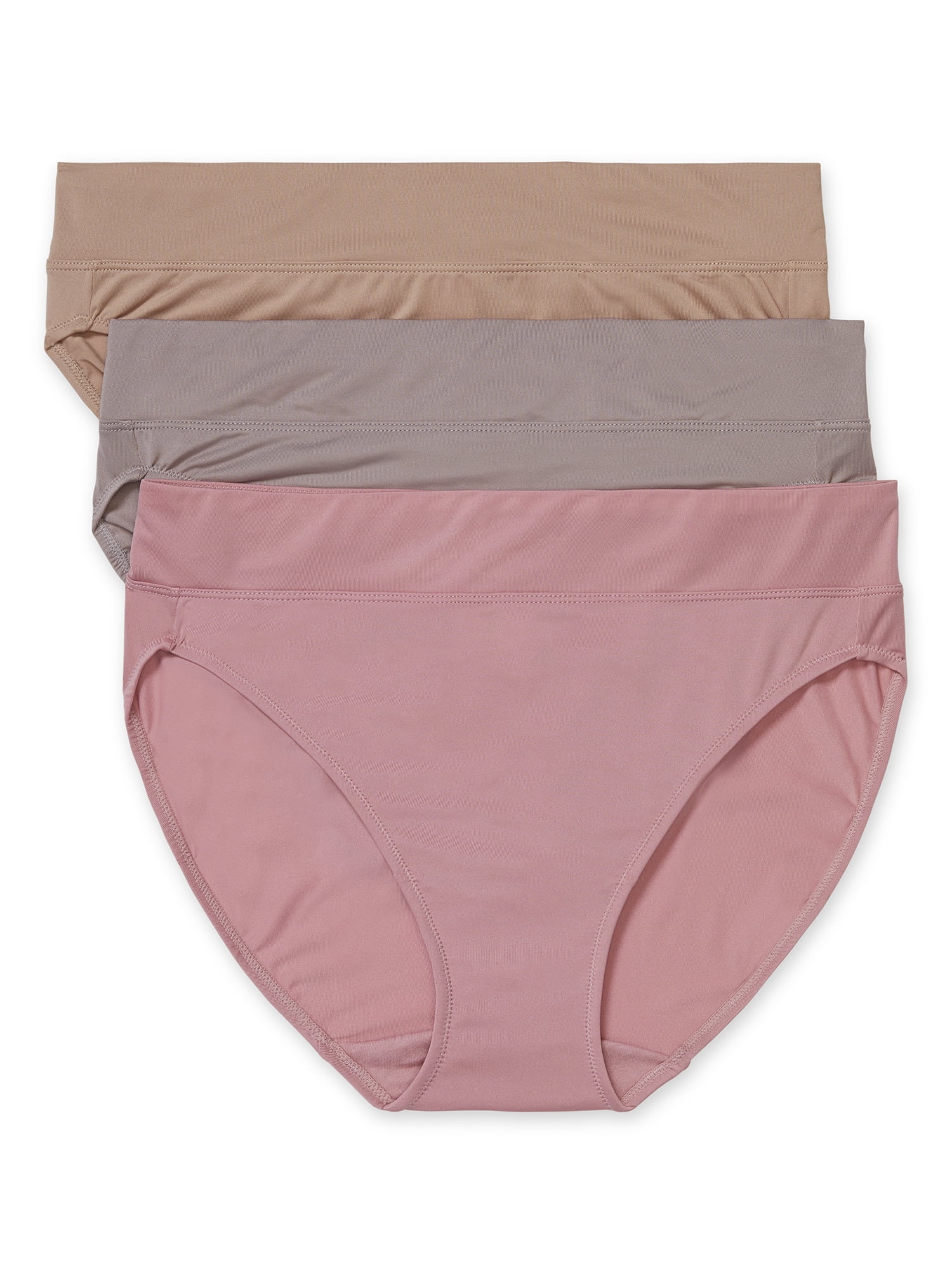 Warners Blissful Benefits Women’s Microfiber Hi-Cut 3pk - Walmart.com